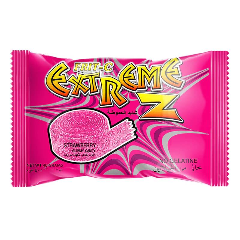Extreme Z - Strawberry Tape | Crazy Candies NZ Lolly Shop
