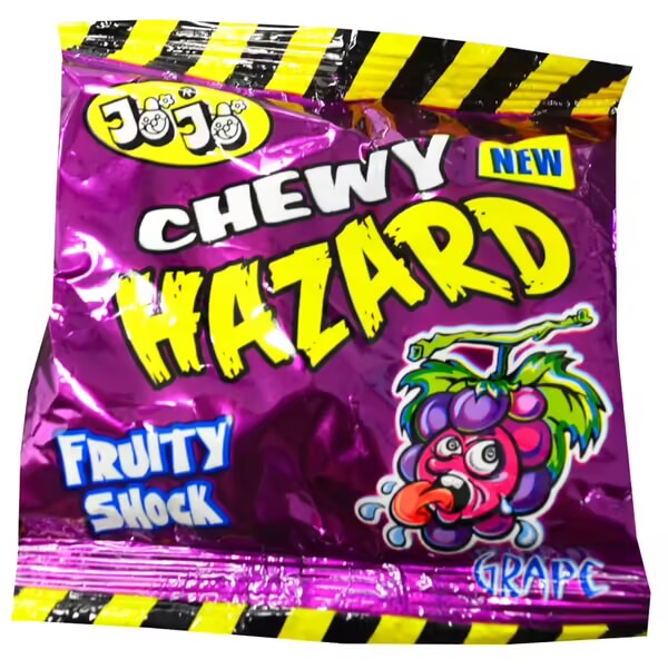 JoJo Chewy Hazard - Grape | Crazy Candies NZ Lolly Shop