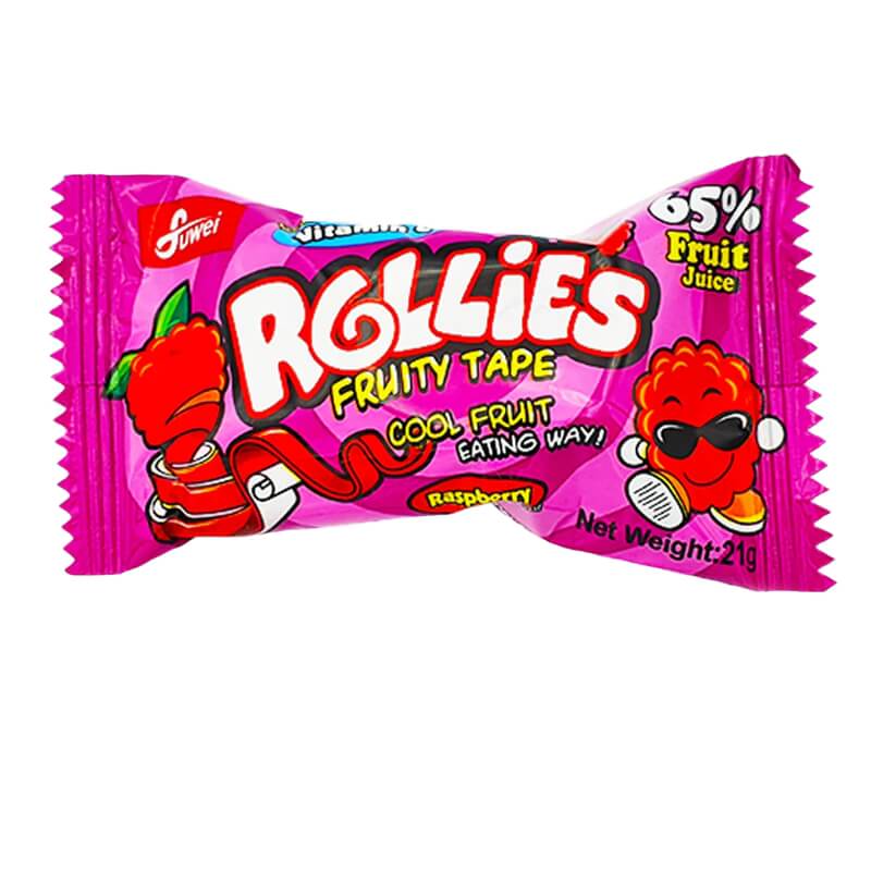 Rollies Fruity Tape - Raspberry | Crazy Candi